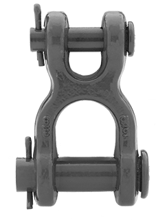 Two Connections Shackles With Clevis Pins & Large Opening Zinc 1/4 ...