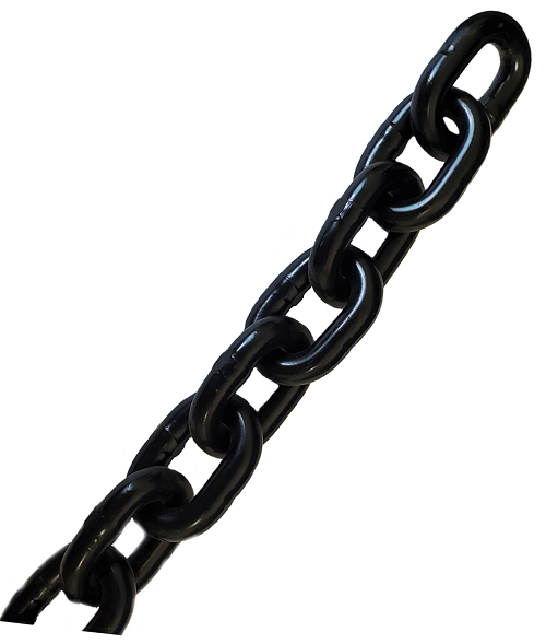 Straight Link Chain Black Steel 1/2 Grade 100 – Les Attaches RJM