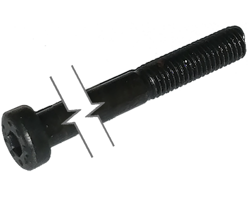 Metric Low Head Socket Head Cap Screw Black-Oxide Alloy Steel Partial ...